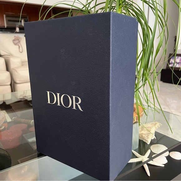 Dior | Accessories | Dior Navy Blue Shoe Box | Poshmark